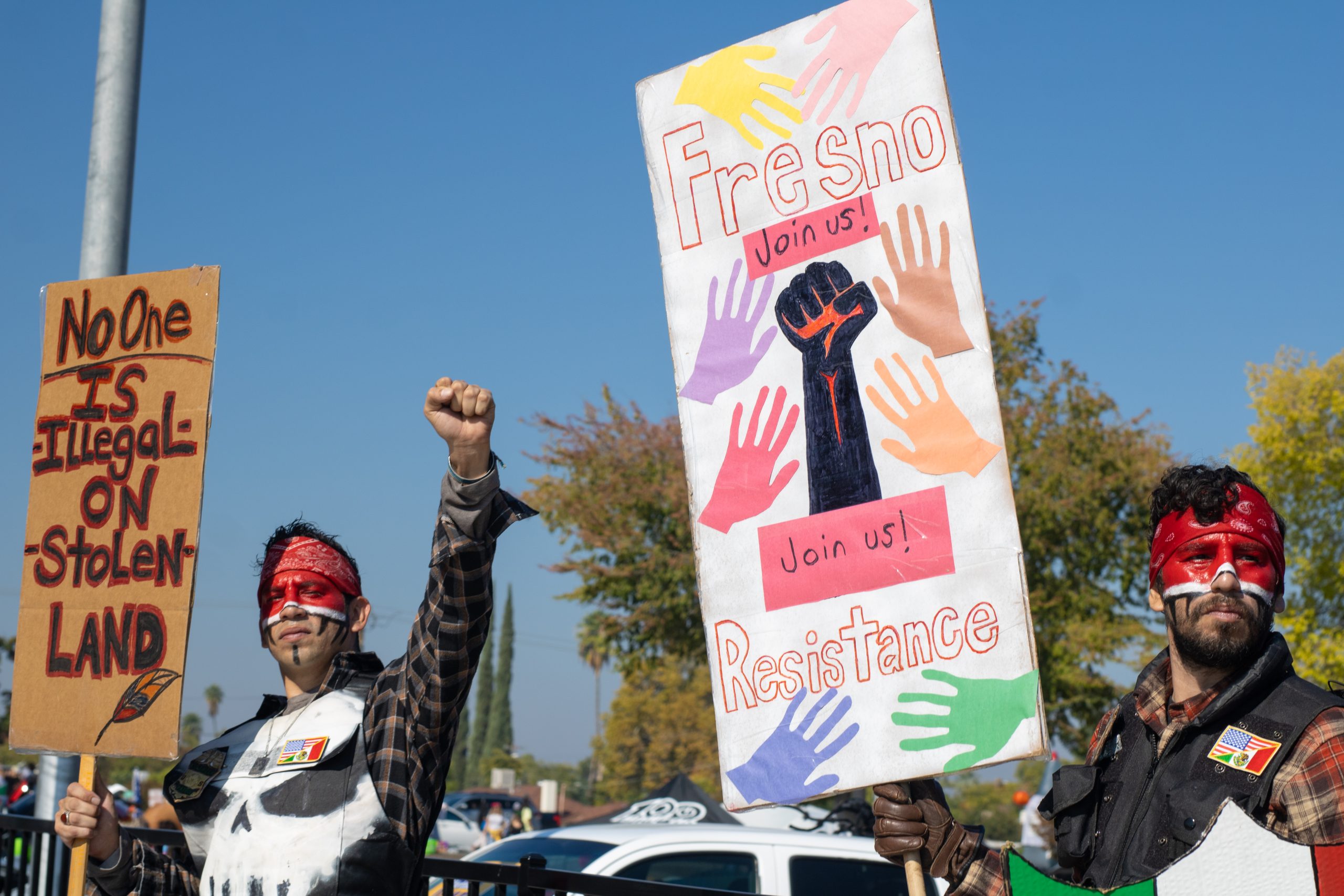 Thousands come together again for Fresno's 'No Kings' rallies